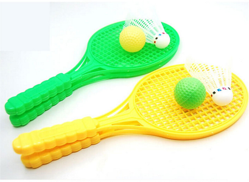 1 pair Novelty Child Dual Badminton Tennis Racket Baby Sports Parent ...