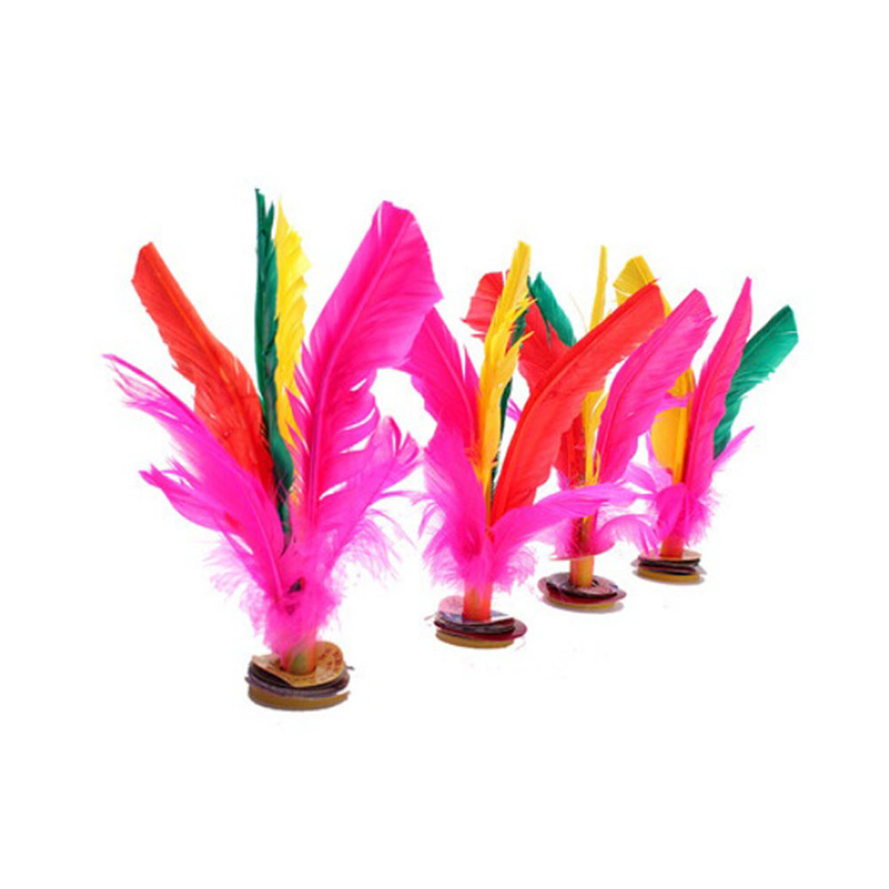 1Pcs Hacky Sack Foot Sports Game Kick Feather Kicking Shuttlecocks ...