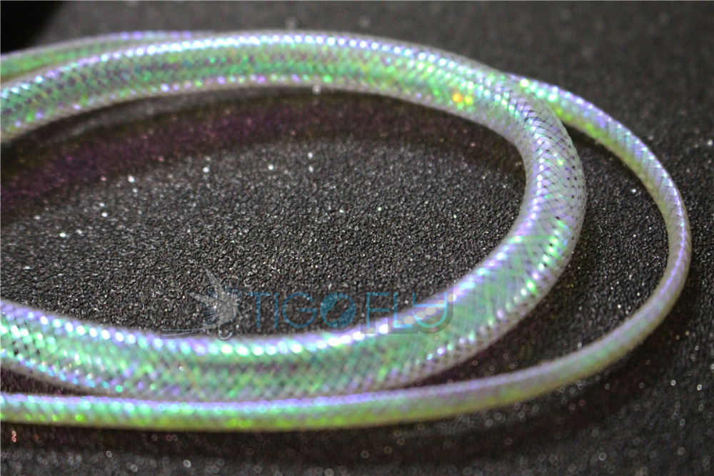 Tigofly 4 Meters Mylar Holographic Tinsel Flat Braid Chenille Crystal ...