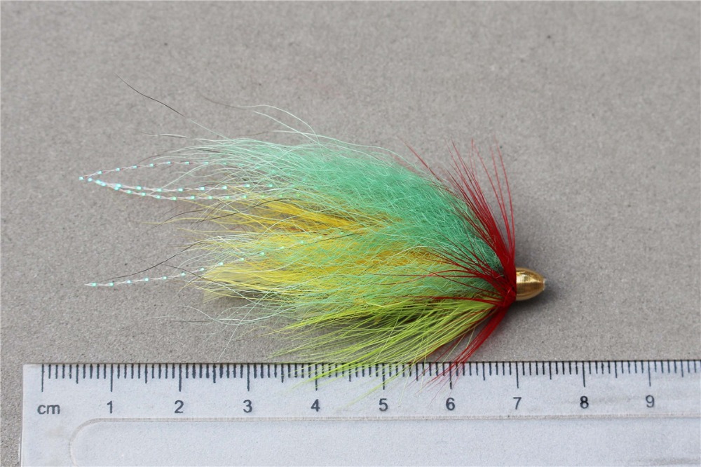 Tigofly 40 Pcs 5 patterns Assorted Popular Cone Head Tube Flies Salmon ...